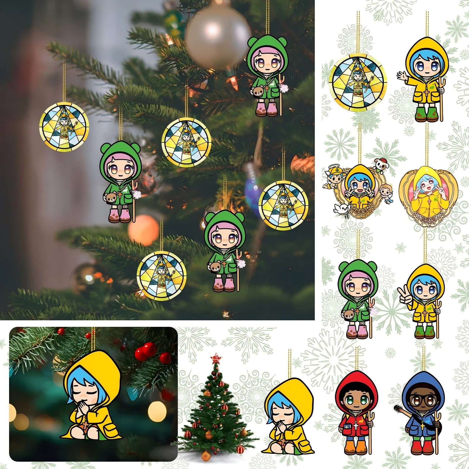14PC 2024 Christmas Tree Hanging Decoration Ornament Luce - Catholic ...