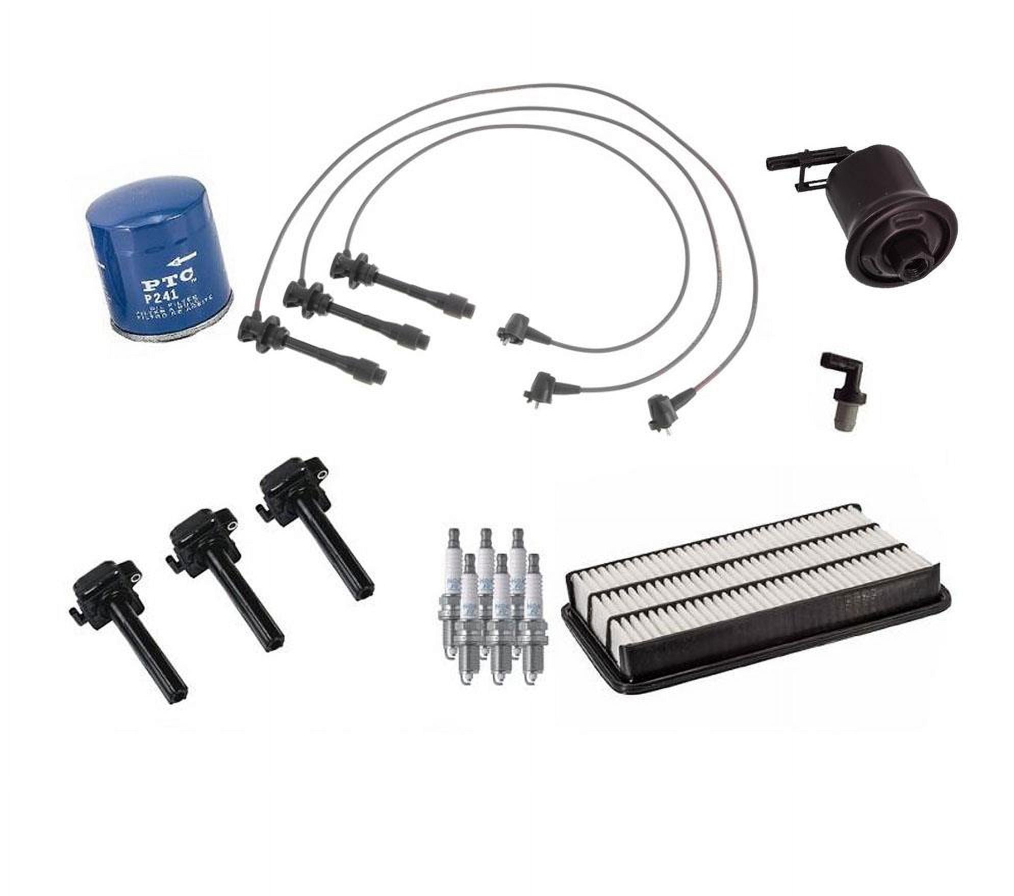 14PC Tune Up Kit Wires Spark Plugs Air & Oil Filters for Toyota Camry 3 ...