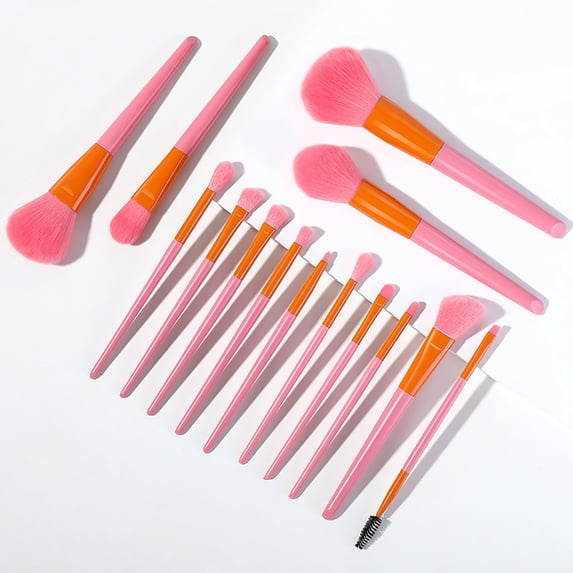 14PCS Candy Makeup Brush Set - Eye Shadow Powder Lip Mascara Brush ...