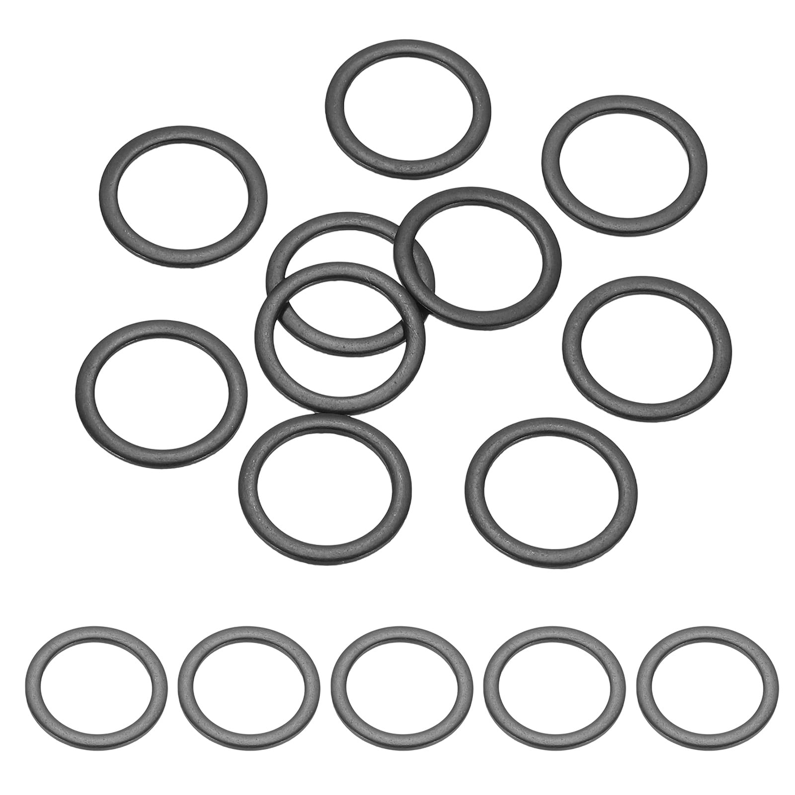 14PCS M12 Stainless Steel Washers, M12x16x1mm Flat Washers Metal Crush ...