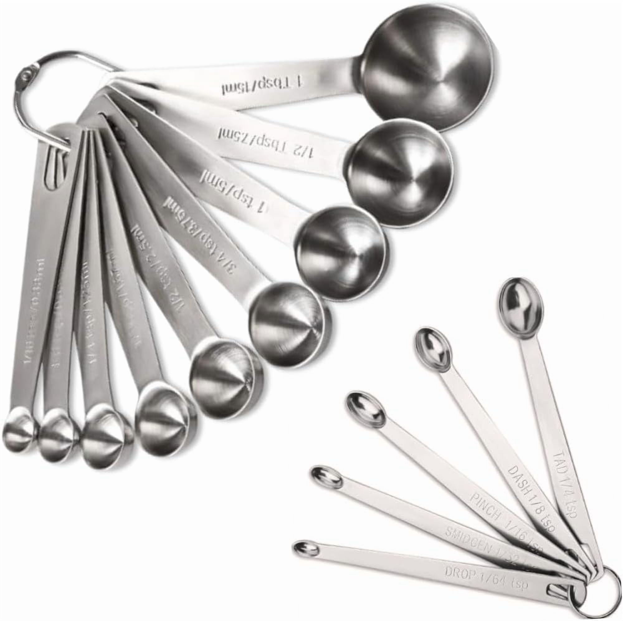 14PCS Measuring Spoons Set, 1 tbsp, 1/2 and 1-1/16tsp Stainless Steel ...