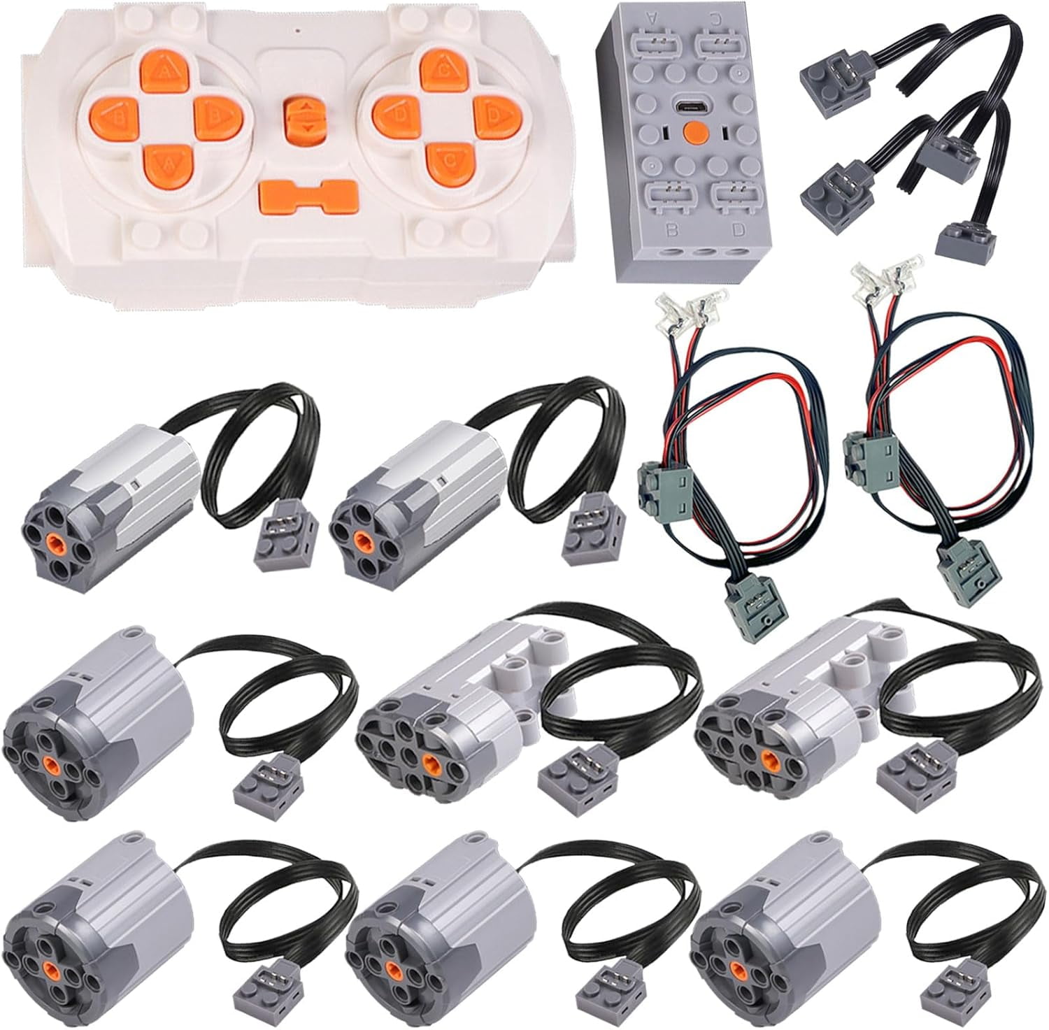 14PCS Power Functions Motor Set Compatible with Lego Technic Car, APP ...