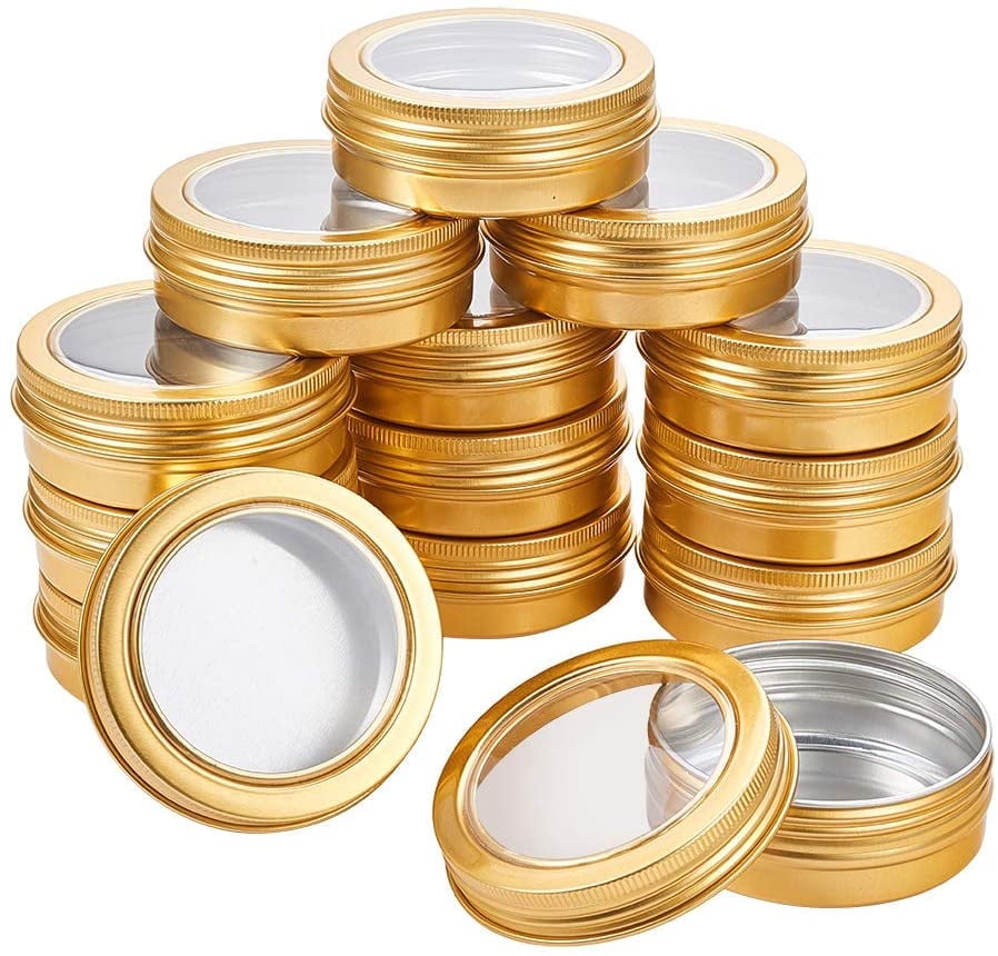 14Pack 2 OZ Tin Cans Screw Top Round Aluminum Cans Screw Lid Containers ...