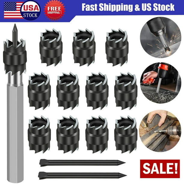 14Pcs 3/8" Double Sided Rotary Spot Weld Cutter Remover Drill Bits Cut ...