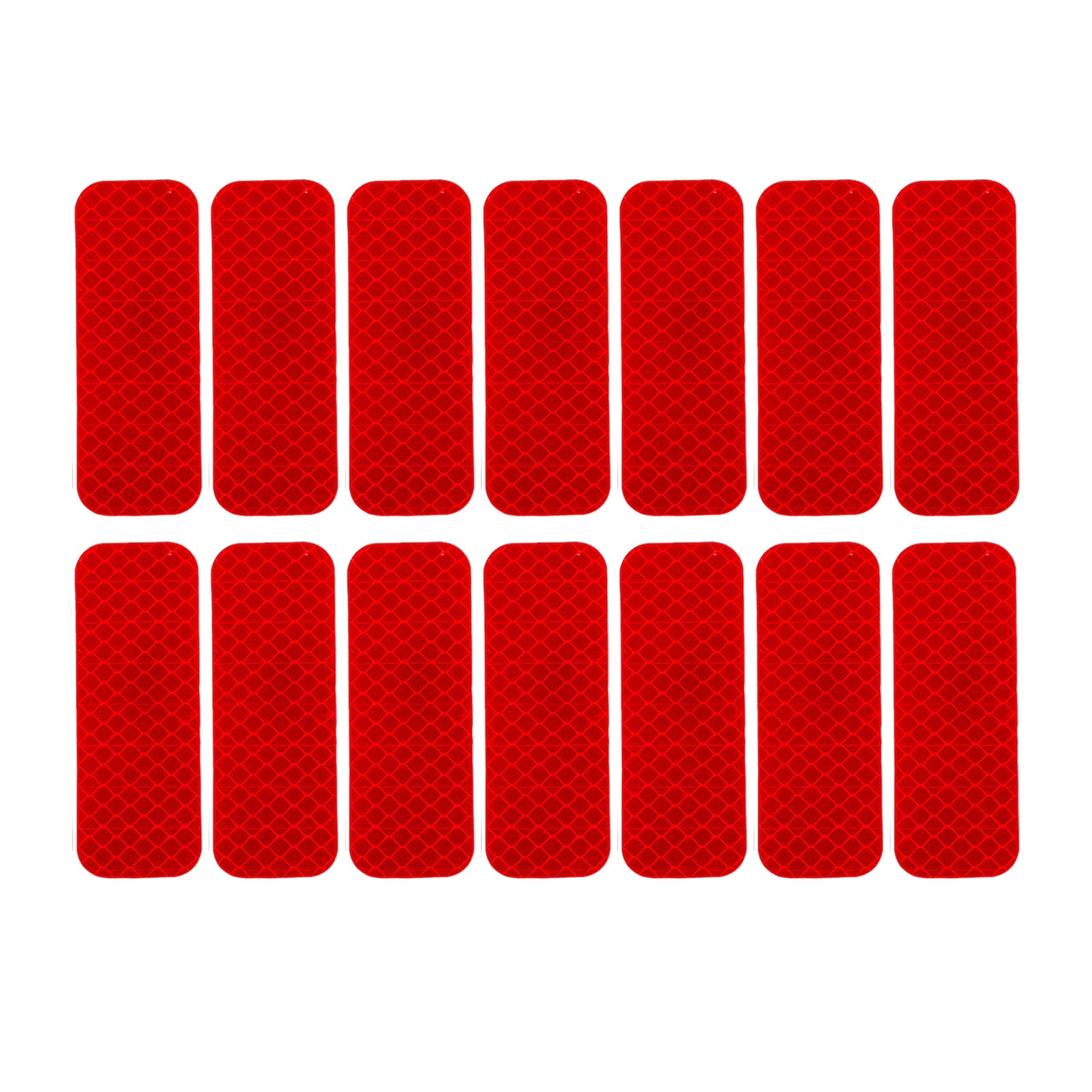 14Pcs 3x8cm Reflective Warning Strip Tape Car Bumper Reflective Strips ...