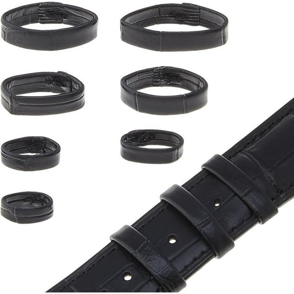 14Pcs 7 Sizes Leather Watch Band Keeper Watch Band Loop Replacement ...