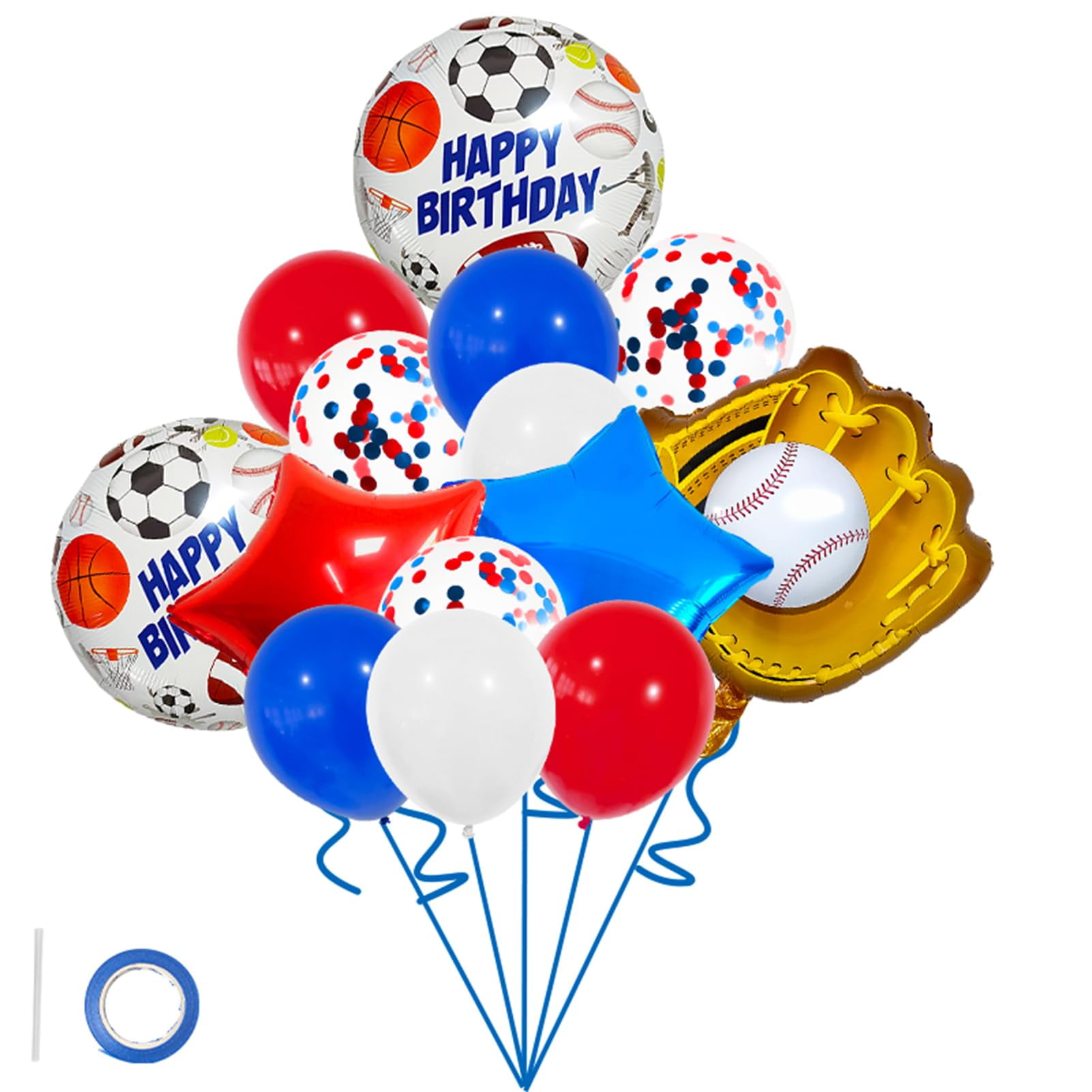 14Pcs Baseball Party Balloons SSF20 1Pcs 20 Inch Baseball Glove Jumbo ...