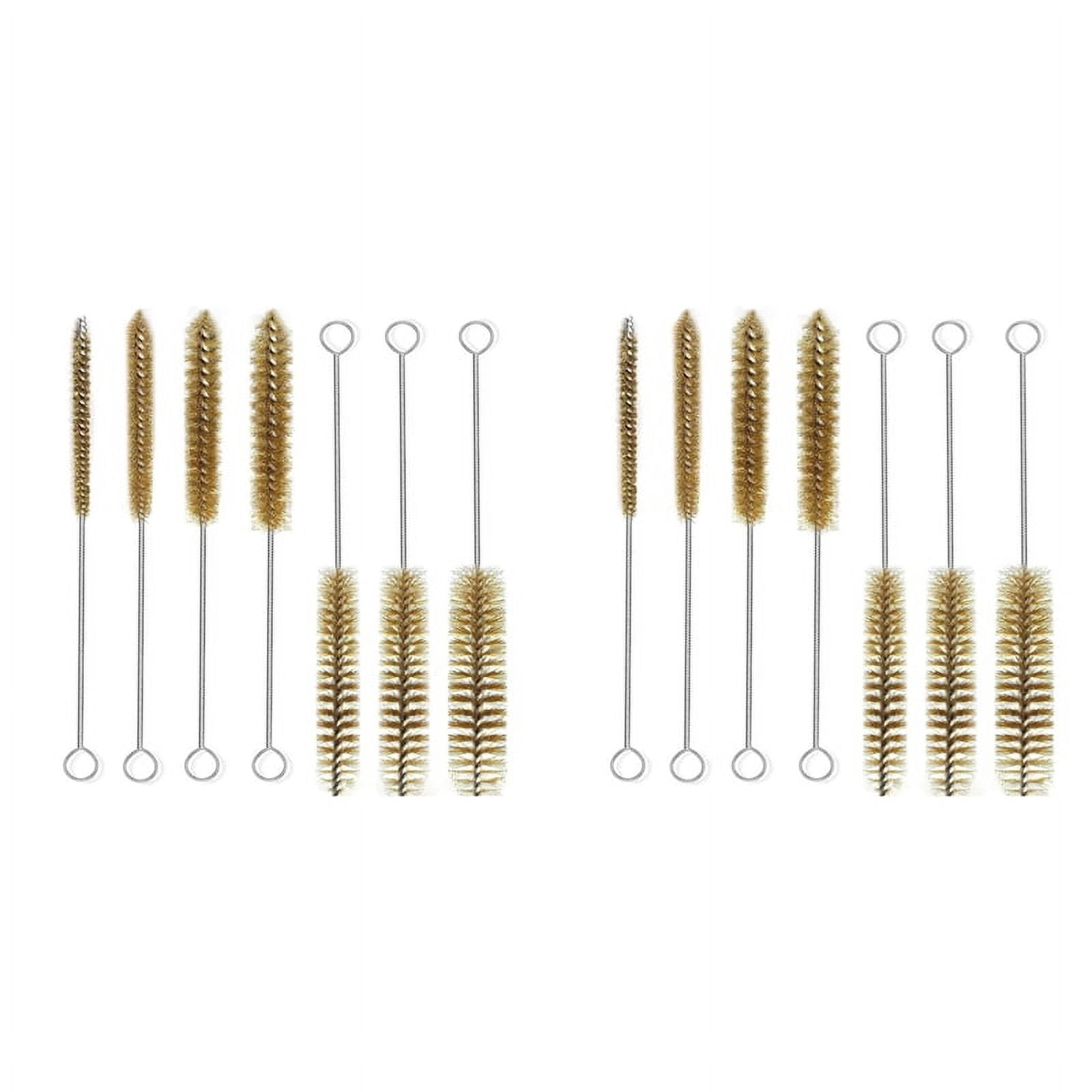 14Pcs Brass Wire Tube Brushes Bottle Brush Set,Wire Brushes for ...