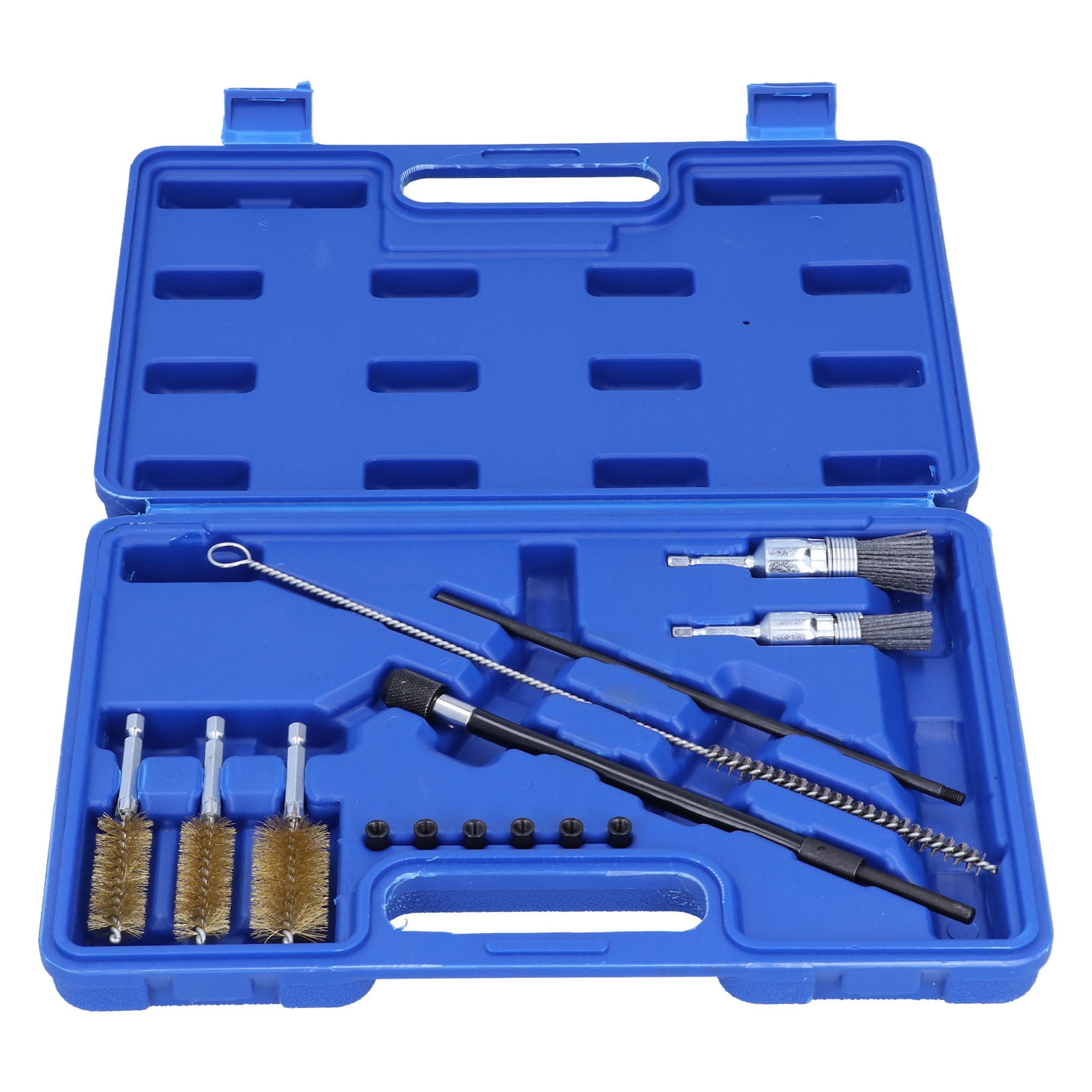 14Pcs Fuel Nozzle Cleaning Tool Kit Injector Shaft Plugs Wire Nylon ...