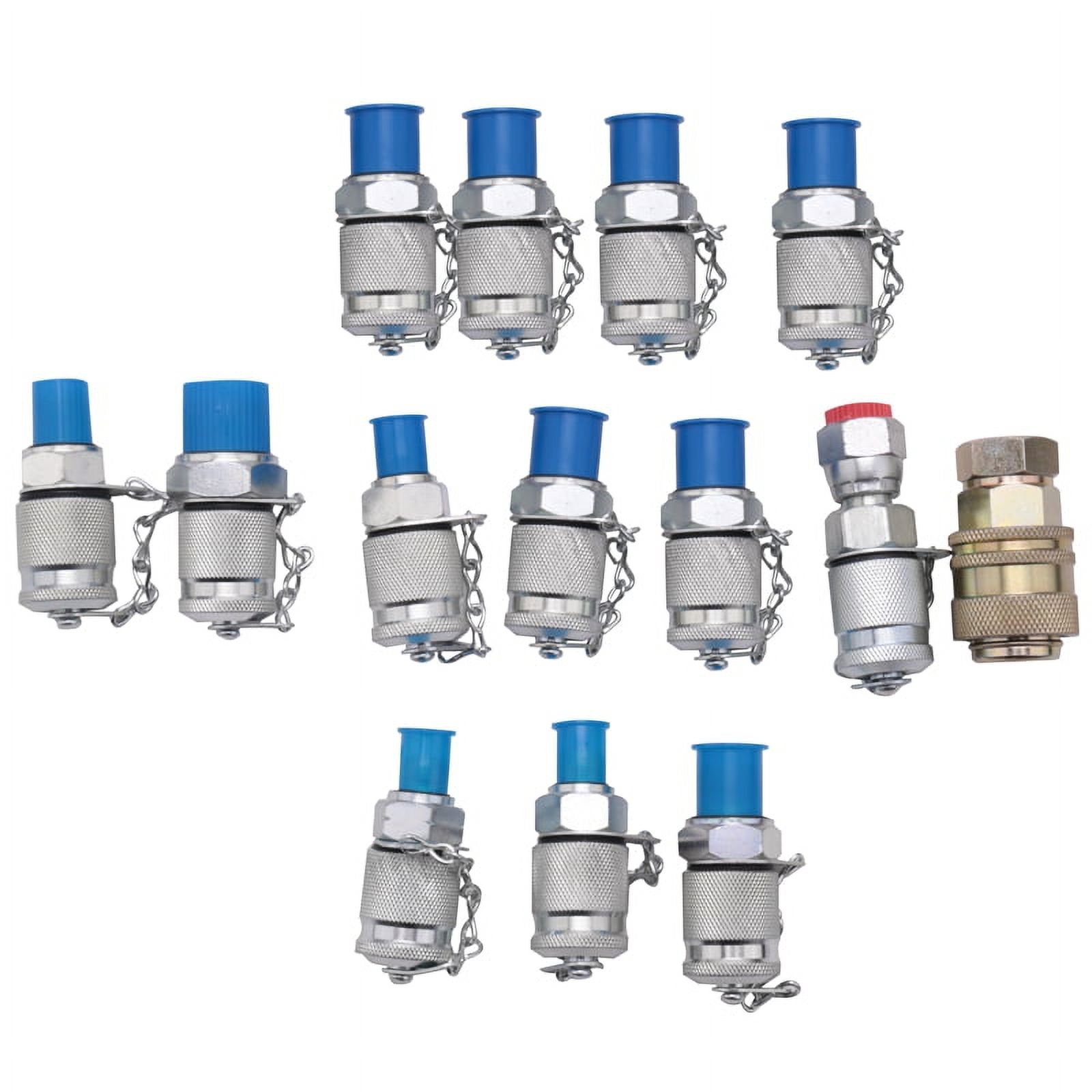 14Pcs Hydraulic Pressure Test Point Testing Coupling Adapter Set for ...
