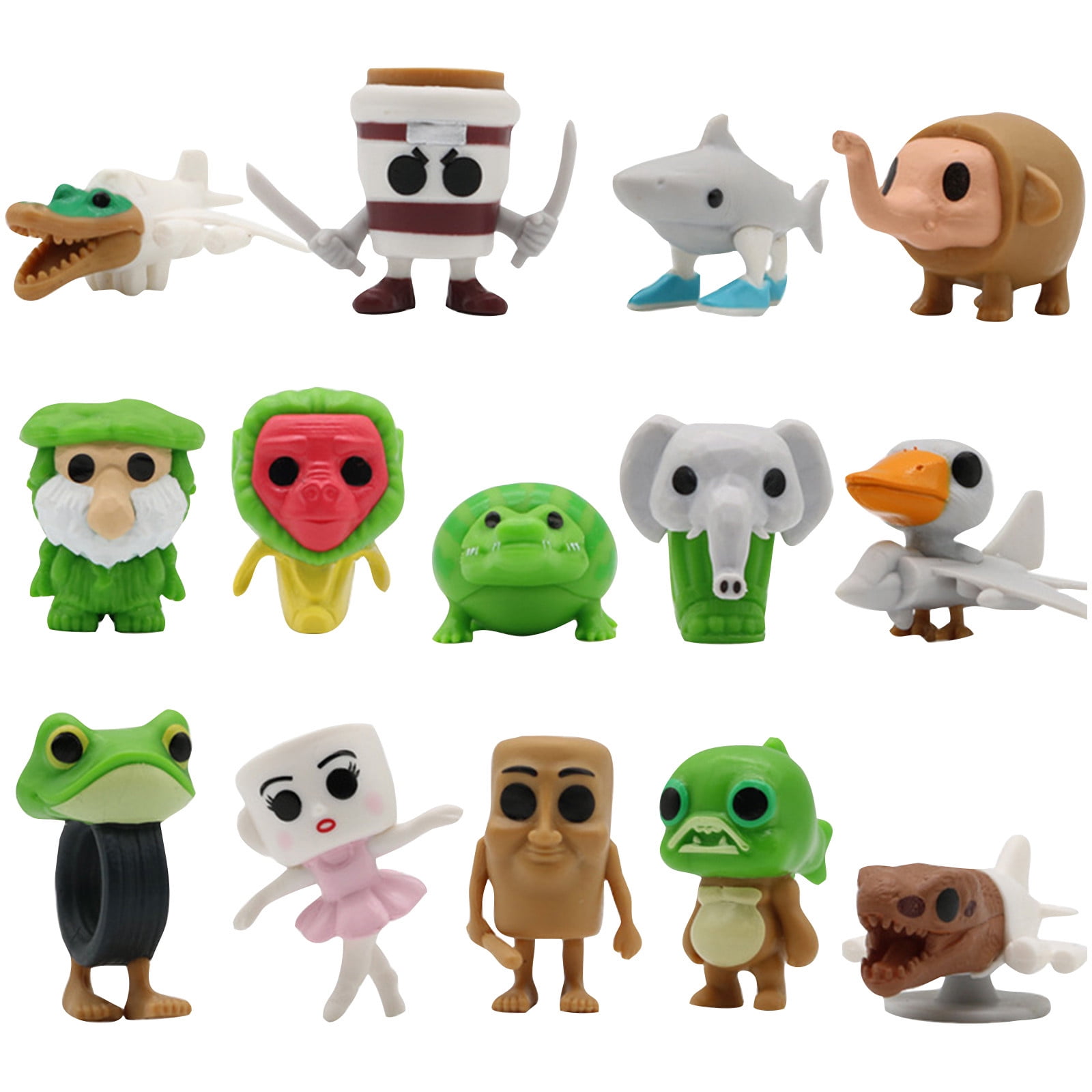 14Pcs Italian Brainrot Mini Family Bucket Figure Doll Toy - Age 4+, AI ...