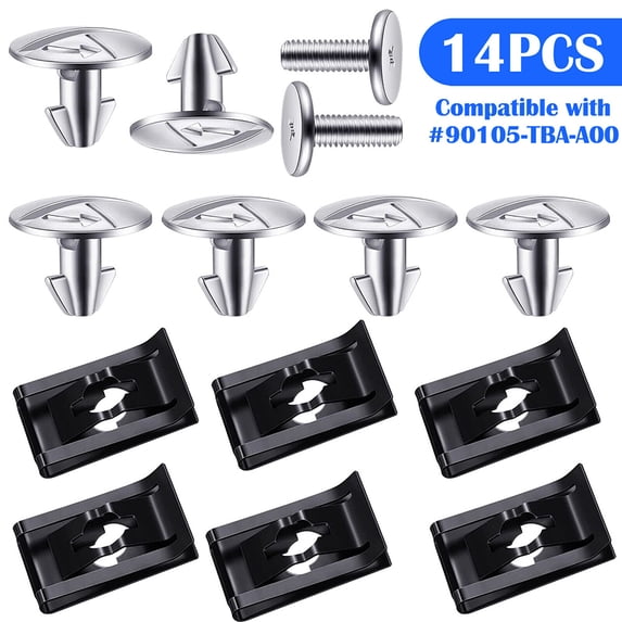 Mekek Lower Engine Cover Access Splash Shield Bolt Screw Fastener Clip ...