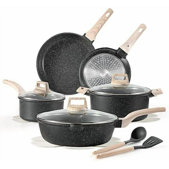 14Pcs Pots and Pans Set Non Stick, Cookware Sets Induction Cookware ...