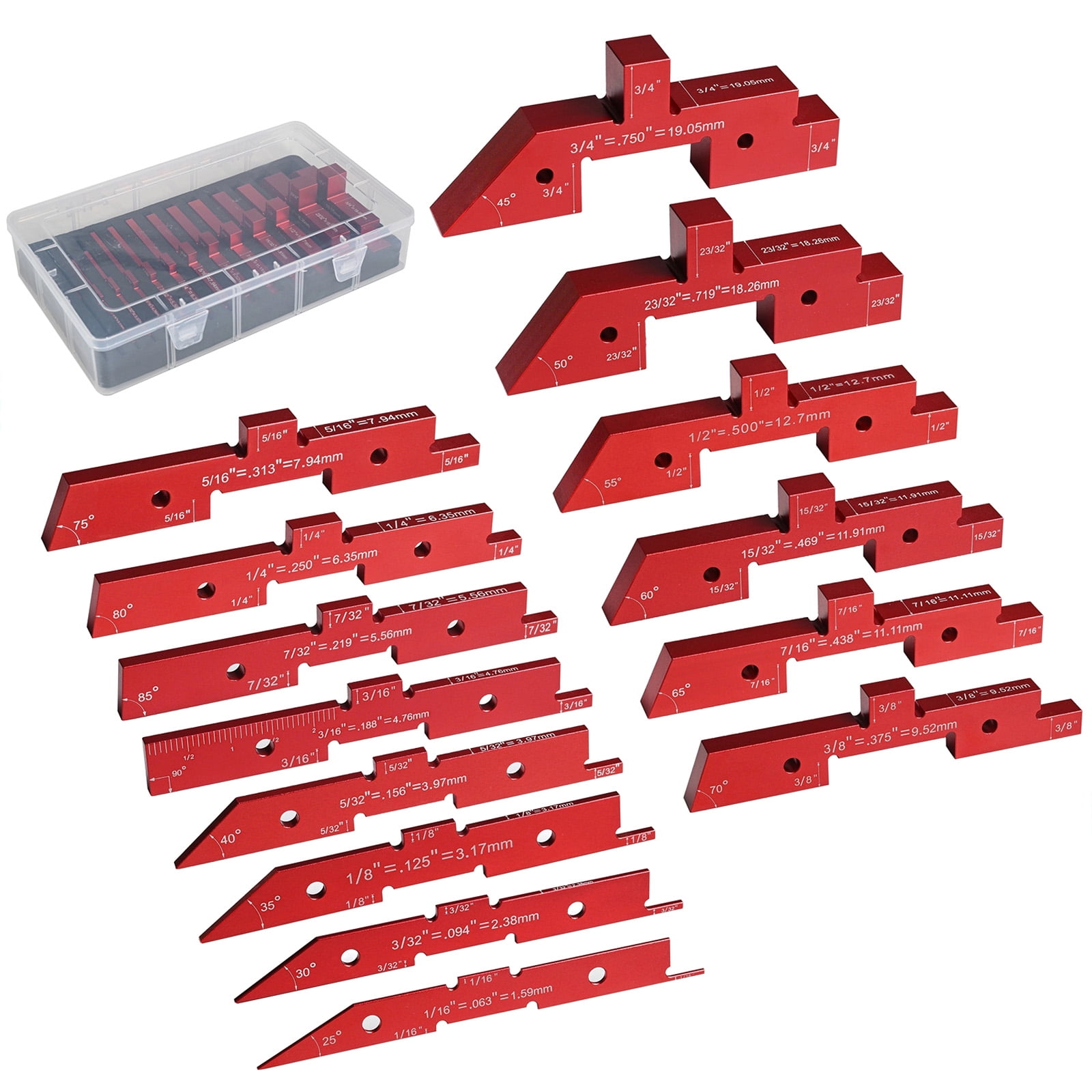 14Pcs Router Table Setup Rod Aluminum Setup Blocks Woodworking Set Up ...