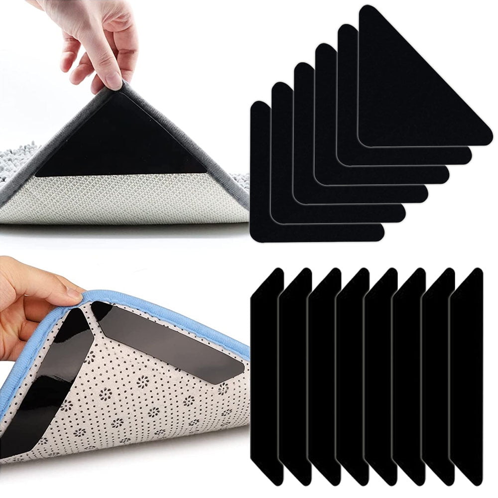 14Pcs Rug Grippers for Carpet, Non Slip Carpet Tapes for Area Rugs ...