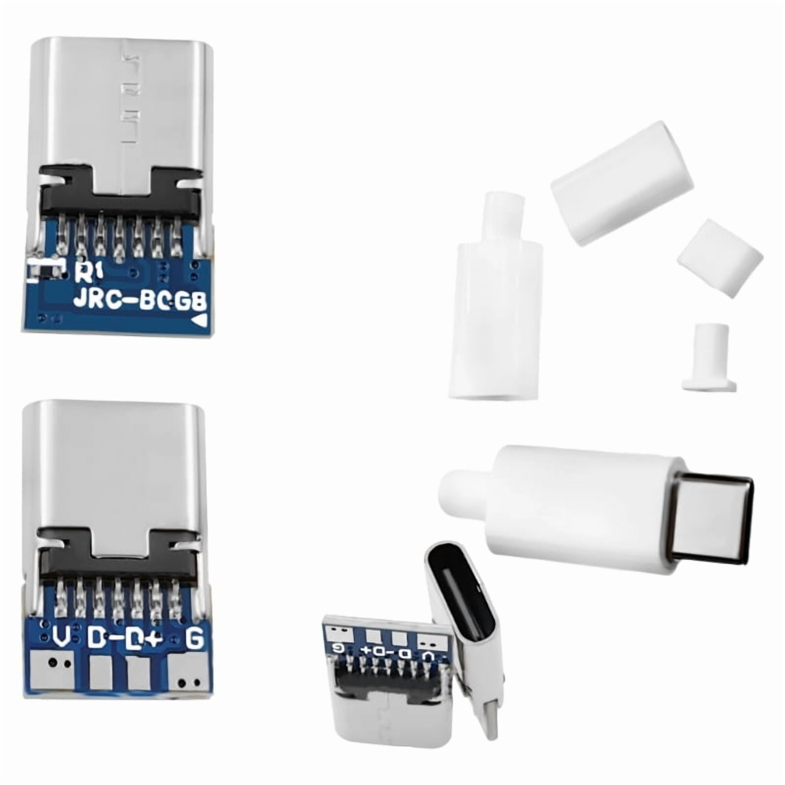 14Pin USB Type C Female Connector 4 Solder Pads with 512Ω 5.1KΩ ...