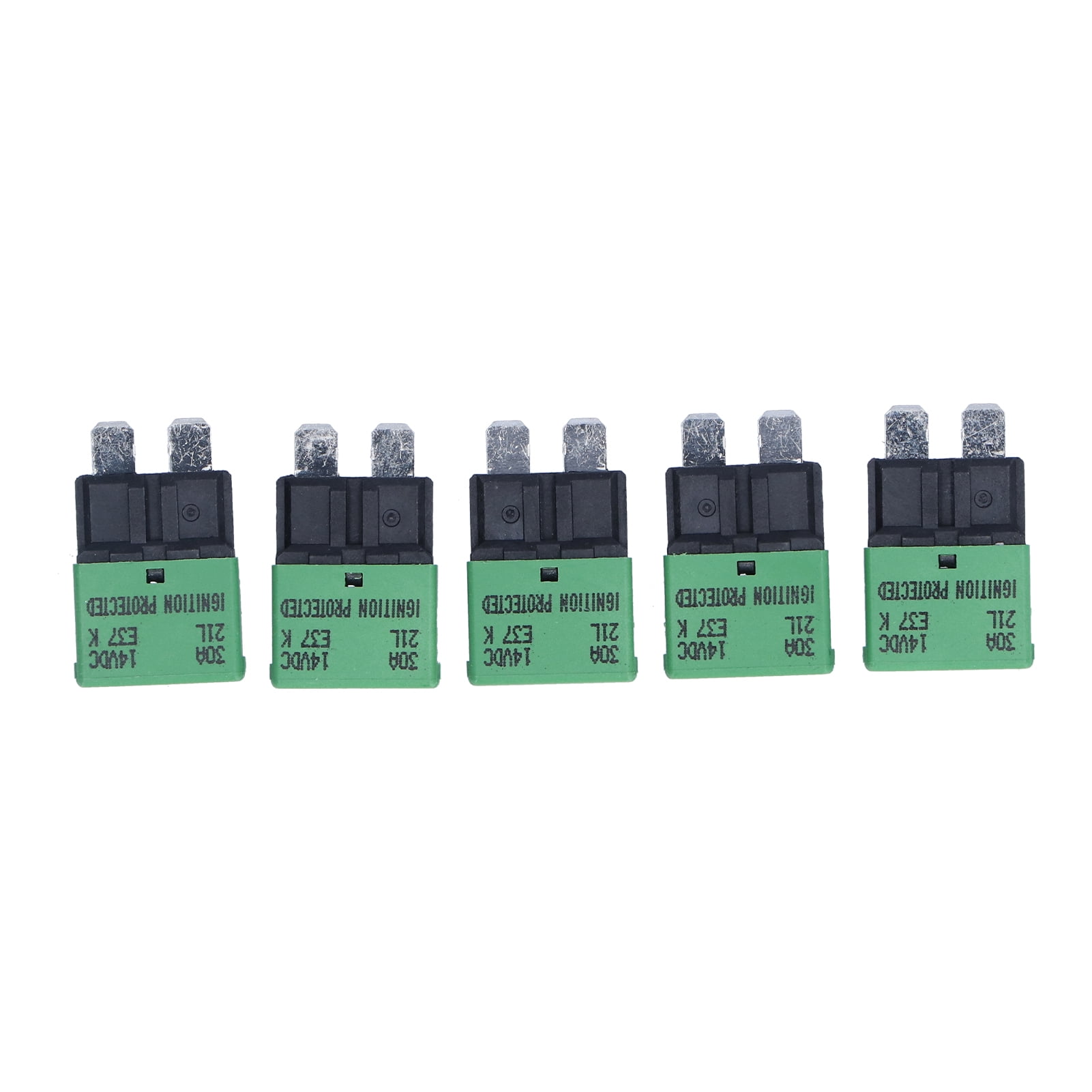 14V DC ATC/ATO Auto Reset Fuses, 5-Pack 30A Circuit Breakers for RV ...