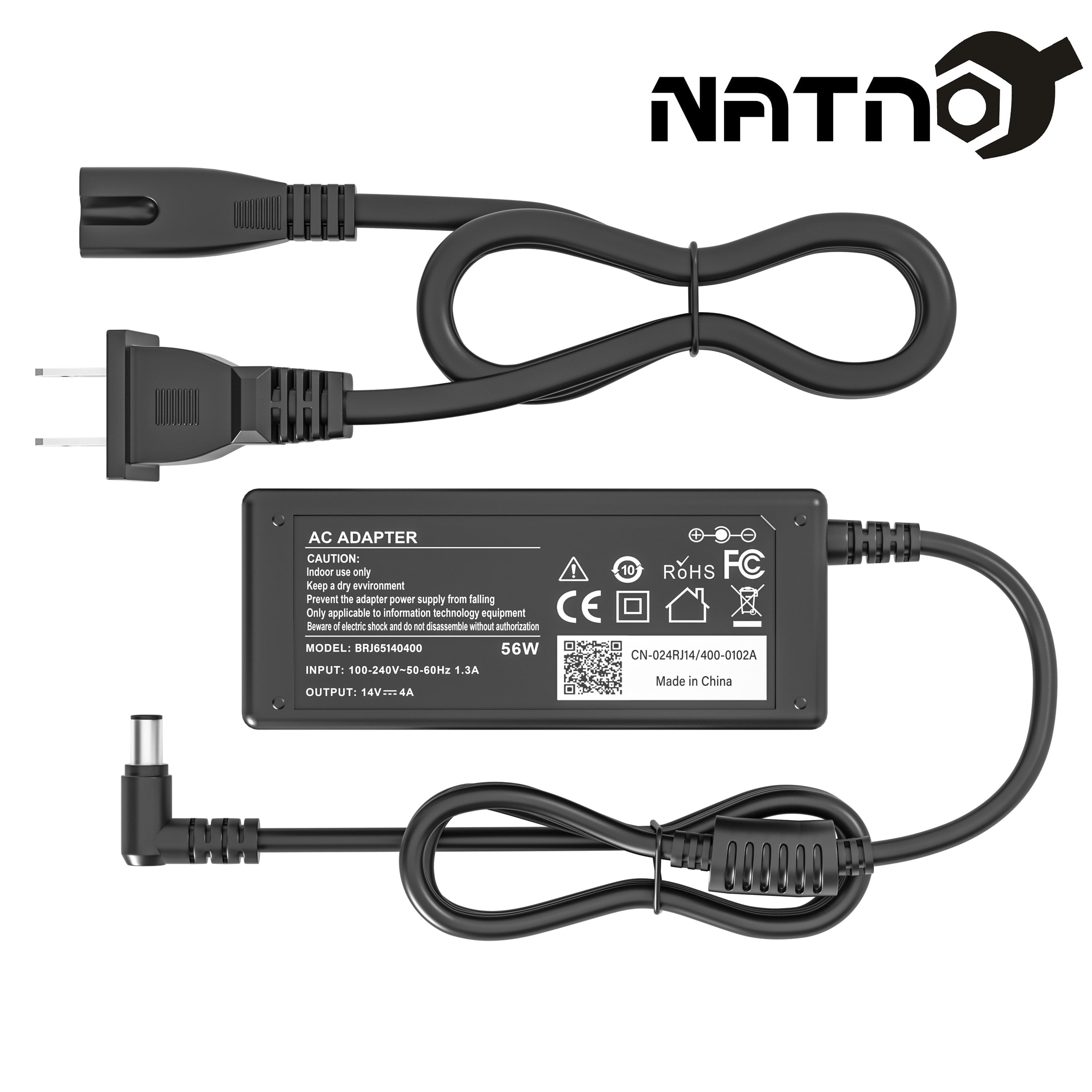 "Samsung SyncMaster Monitor Power Cord, DC 14V for 32” 27"" 24"" 22 ...