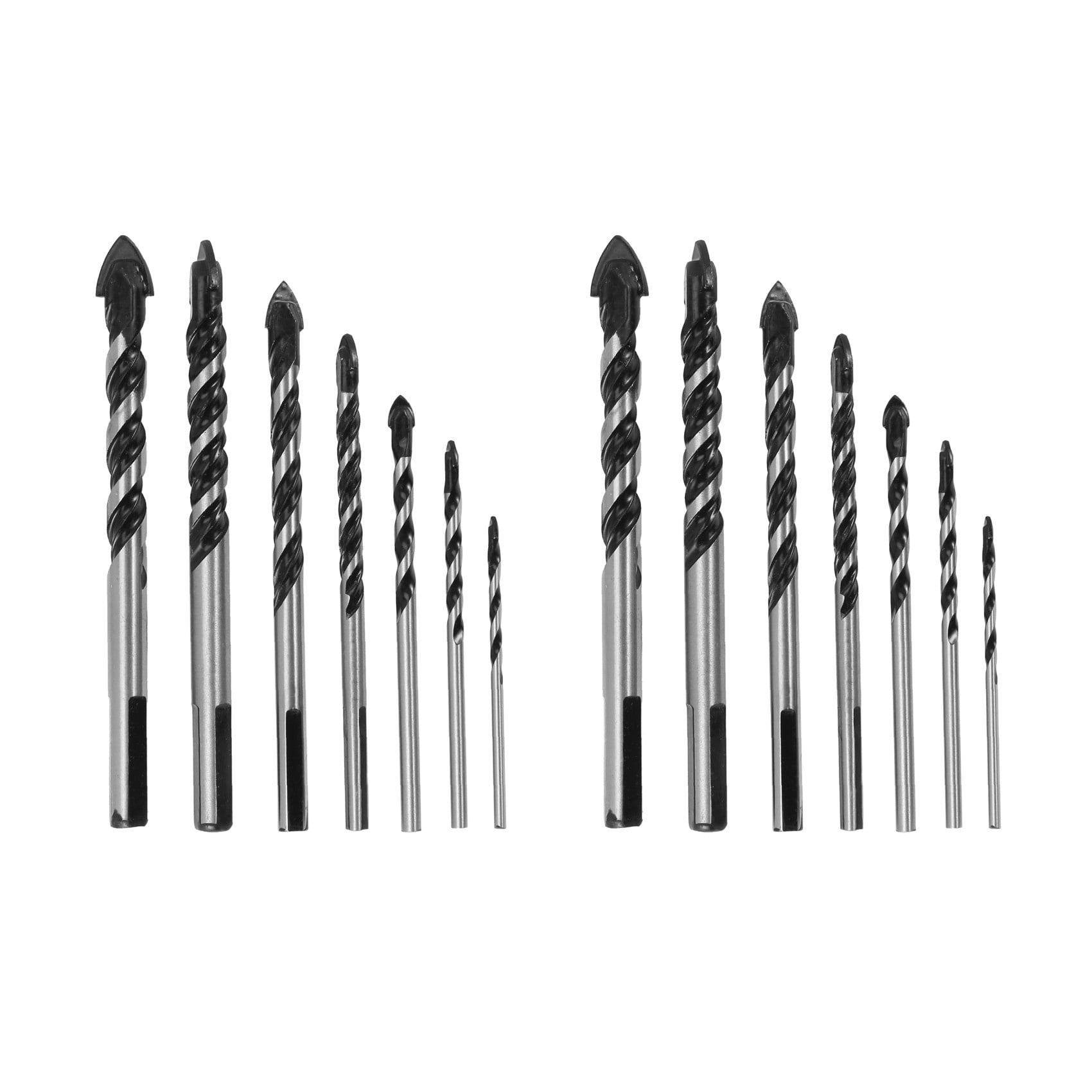 14X Drill Bit Set for Porcelain Ceramic Tile (3 4 5 6 8 10 12mm ...