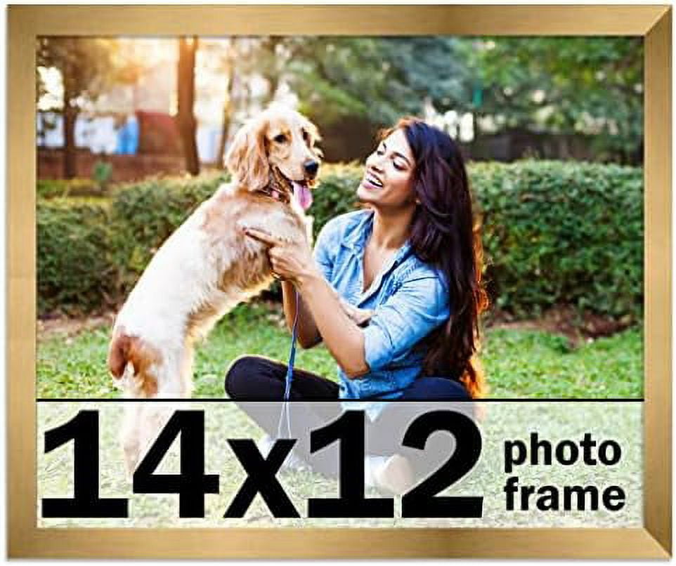 14X12 Frame Bronze Picture Frame - Modern Photo Frame Includes UV ...