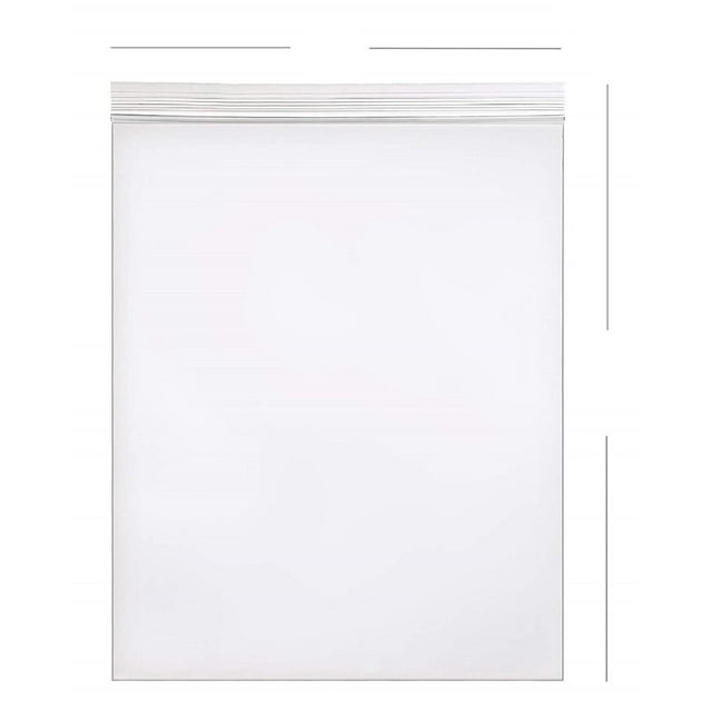 14X20 Zipper Self Sealing Storage Reclosable Resealable Clear Zip Plastic Bags 2 MIL - Walmart.com