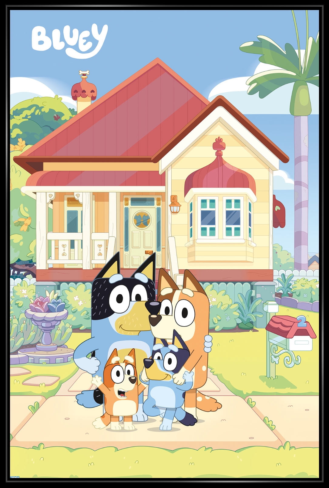 14X22 Bluey - Family Framed Wall Poster, - Walmart.com