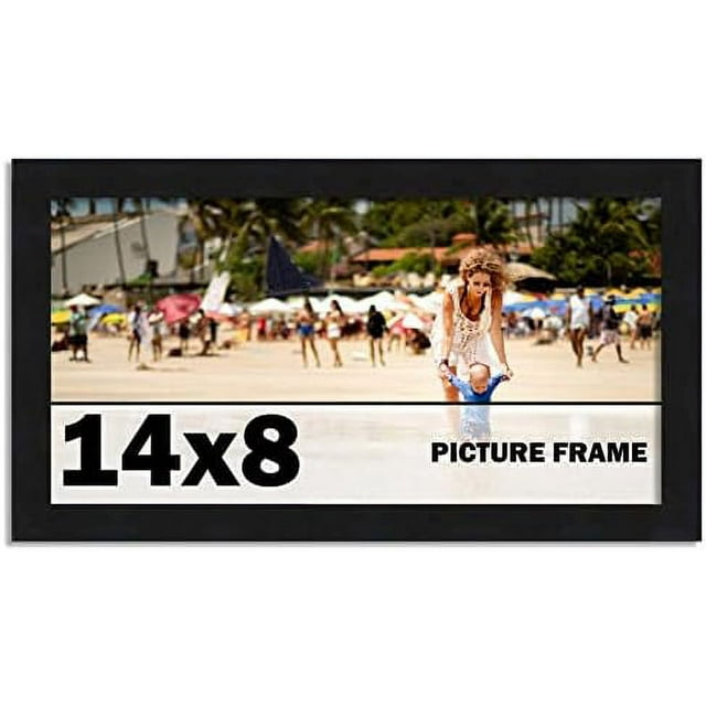 14X8 Frame Black Picture Frame - Complete Modern Photo Frame Includes ...