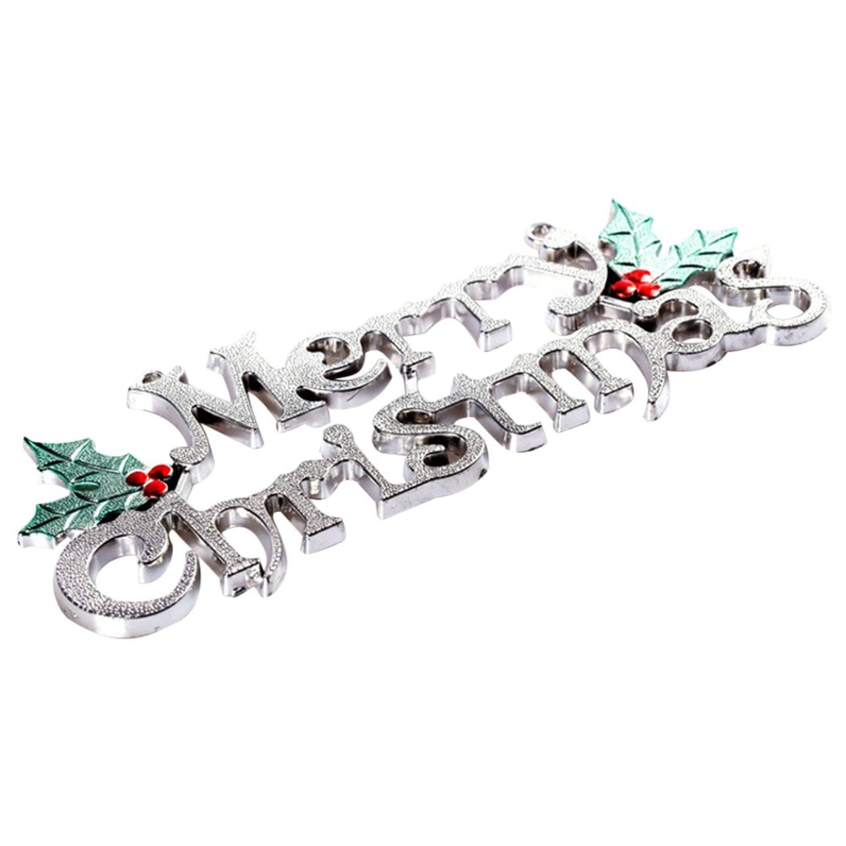 14cm Christmas Tree Decoration, Shiny Merry Letter Card for Hanging ...