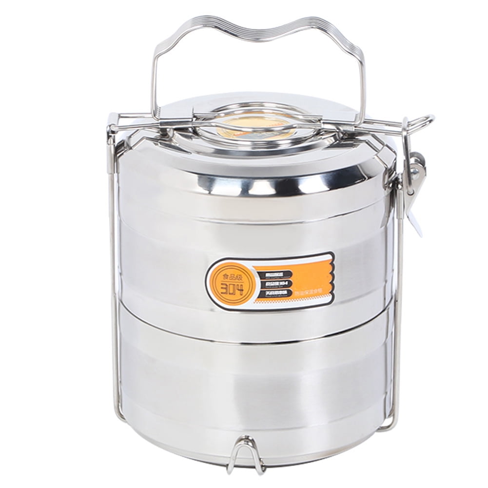 14cm Insulated Food Container for Home Two-Layer Stainless Steel ...