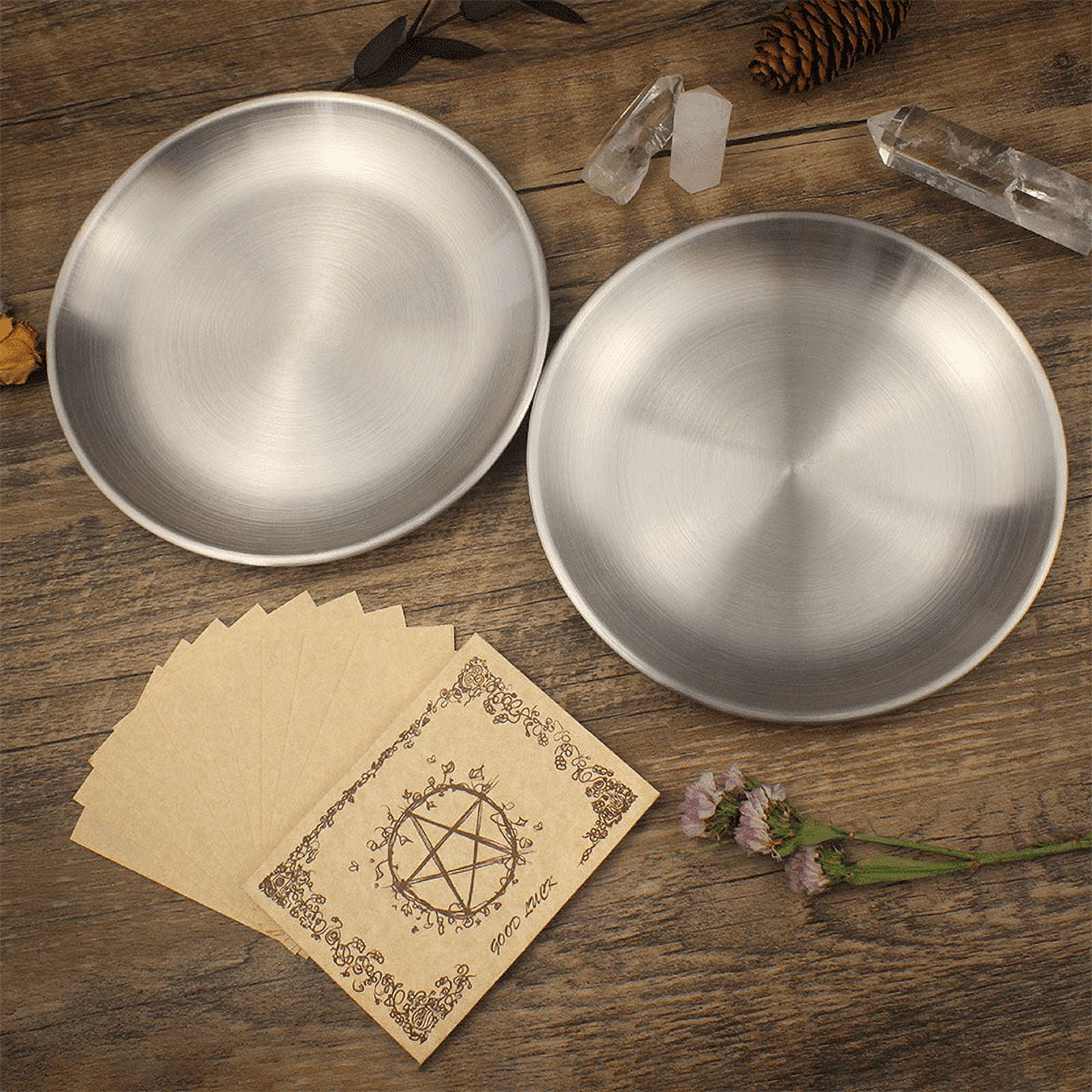 14cm Silver Pendulum Three-phase Moon Pentagram Ornament Metal ...