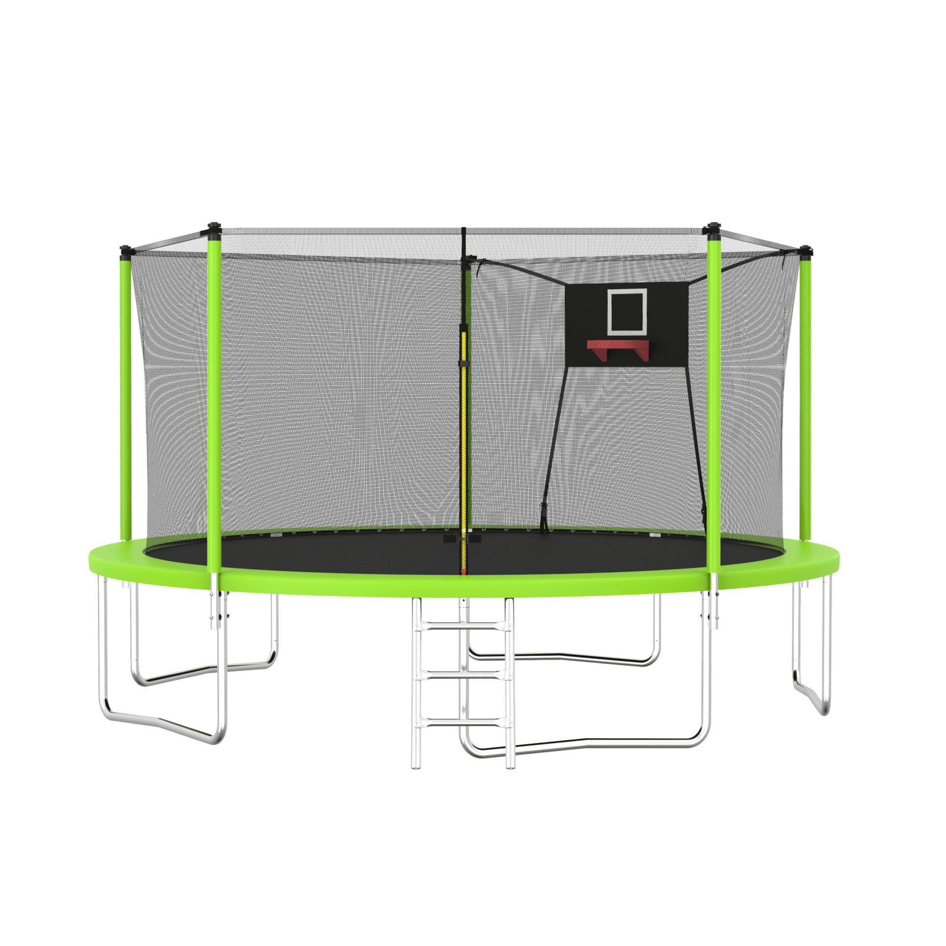 14ft Trampoline with Basketball Hoop, Hold to 1320 LBS, Outdoor ...