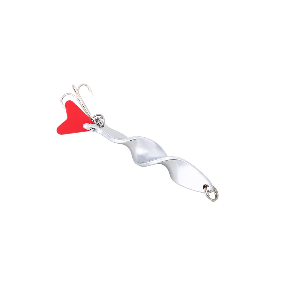 14g Silver Metal Lure - Hard Bait Swimbait with Treble Hook - Walmart.com