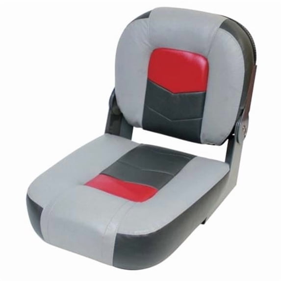 14in. Buddy Seat - Marble Grey & Regal Red - Stylish Accent Furniture ...