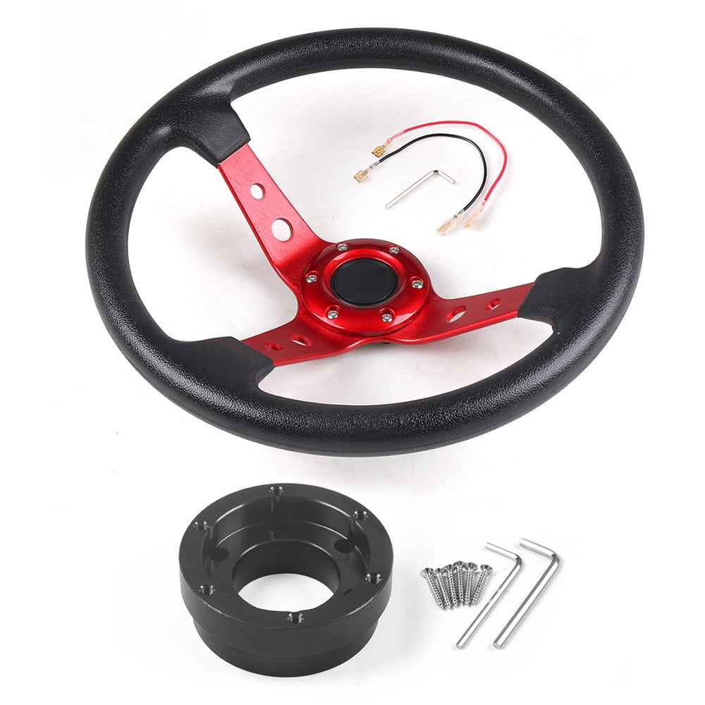14inch 350mm PU Leather Car Racing Steering Wheel For Logitech G29 G920 ...