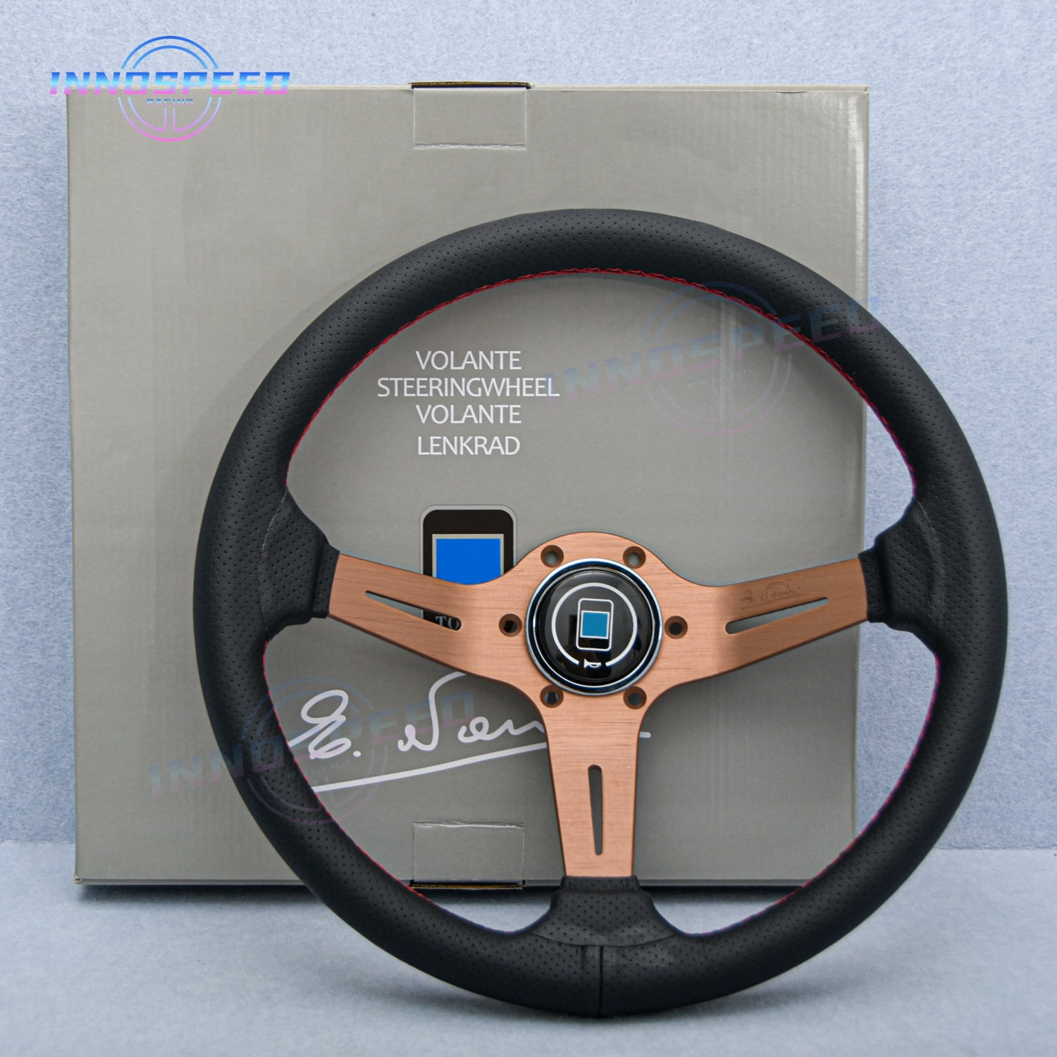14inch Car Rally Tuning Drift Deep Corn Steering Wheel Racing Sport ...