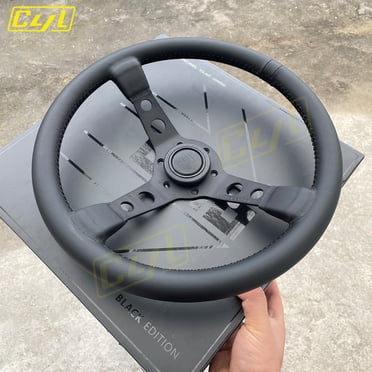JDM Universal Blue Heart Steering Wheel Chrome Spoke Deep Dish Racing ...