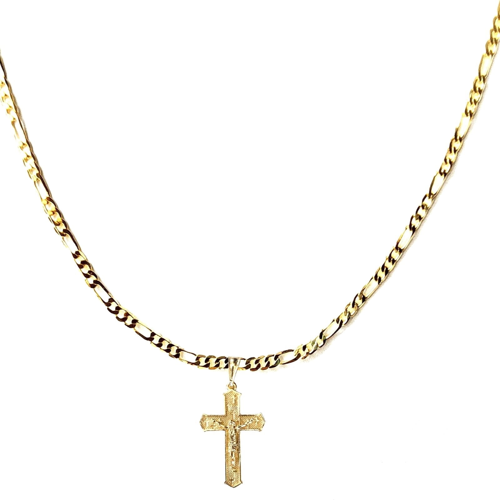 14k Bonded Gold Necklace with Curifix Cross Pendent, Best Christmas ...