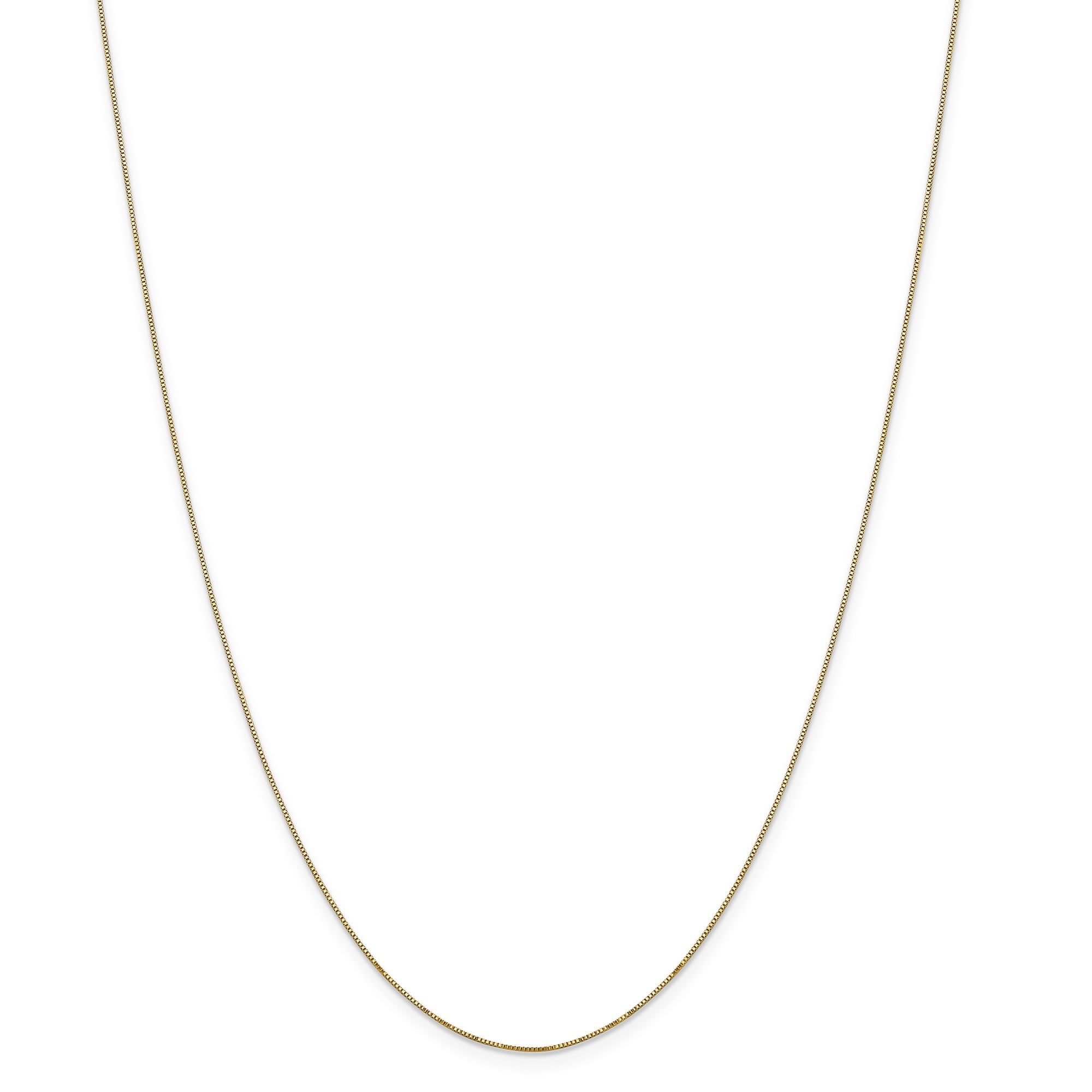 14k Carded .5mm Box Chain(CARDED) in 14k Yellow Gold - Walmart.com