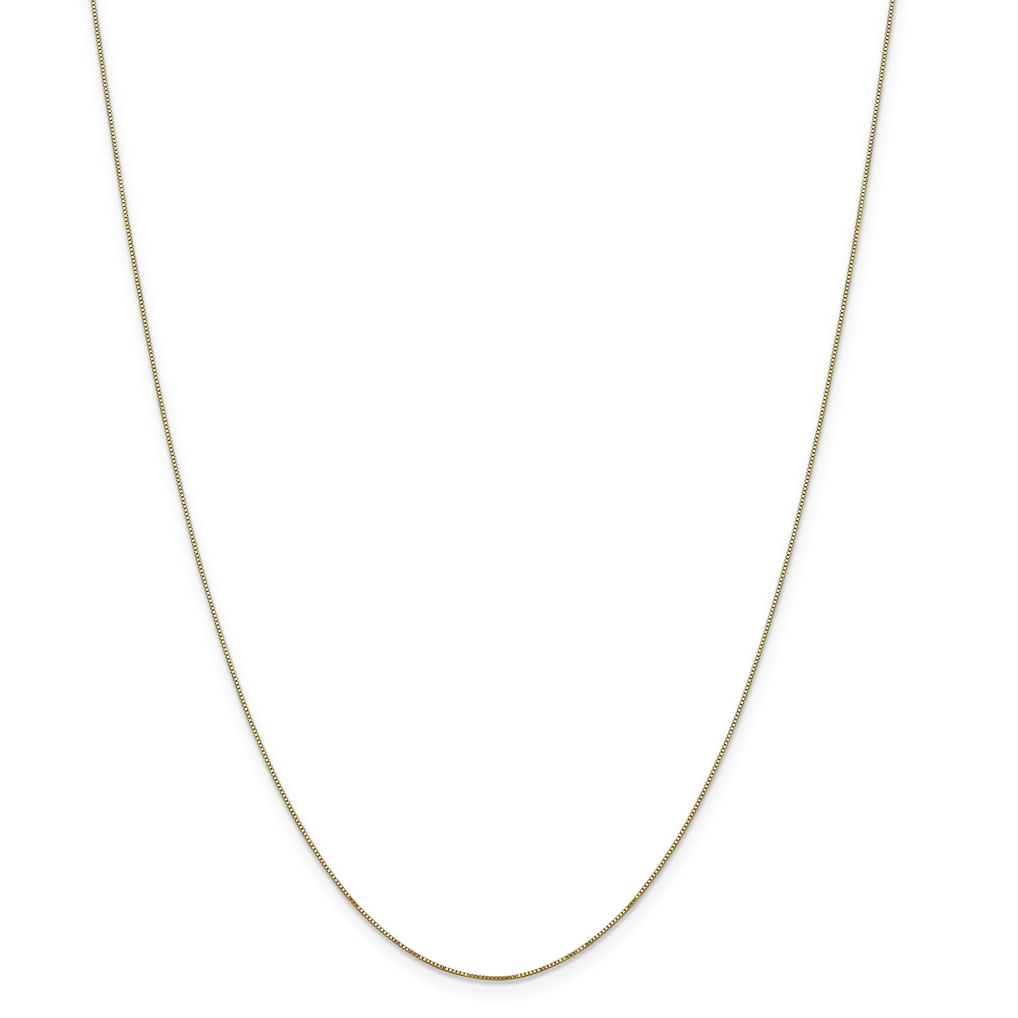 14k Carded .5mm Box Chain(CARDED) - Walmart.com