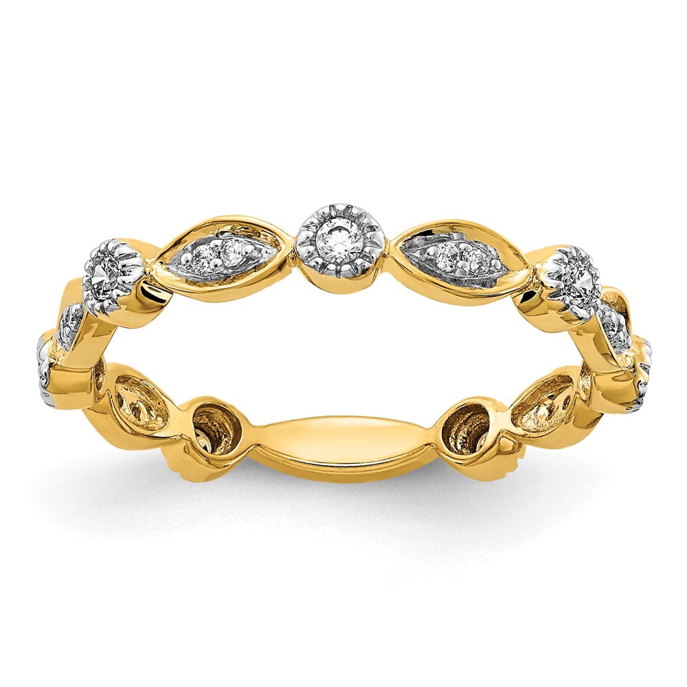 14k Diamond Fancy Band QRM5624-020-YA - Walmart.com