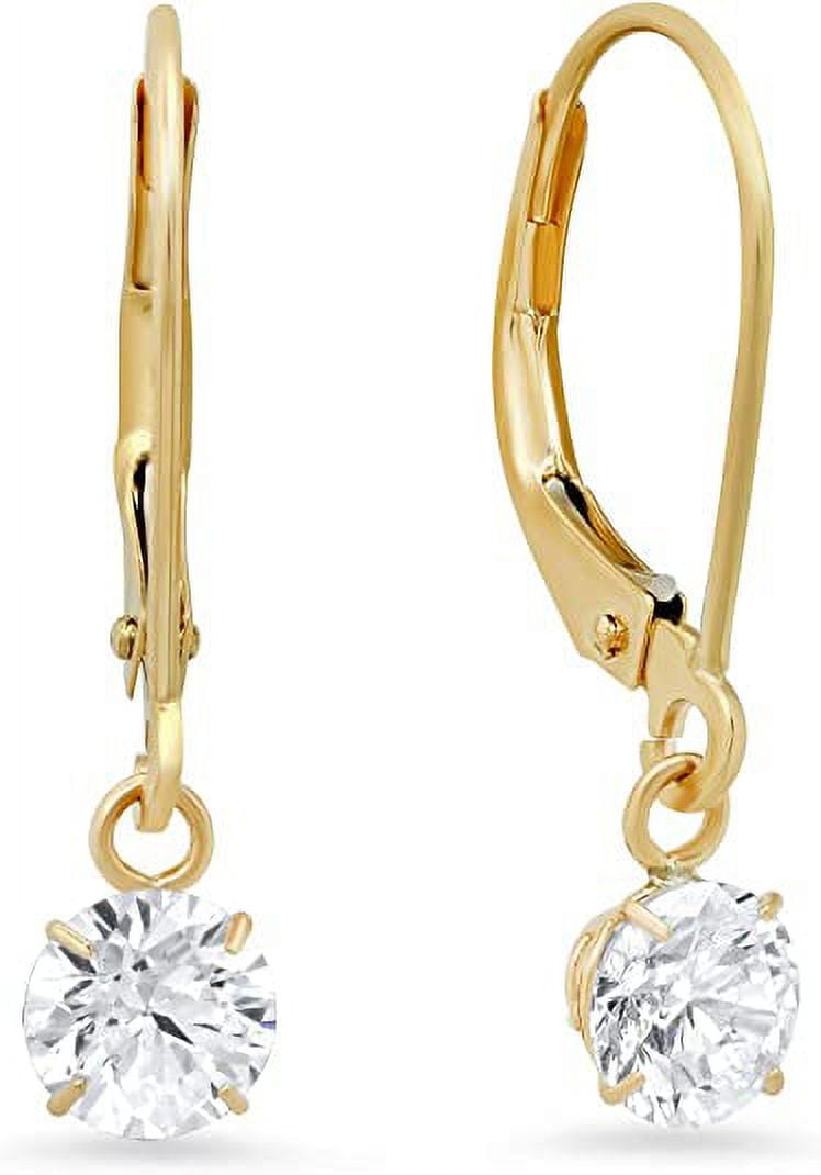 Free Shipping! MAX + STONE Fine Jewelry - 14k Yellow Gold Leverback ...