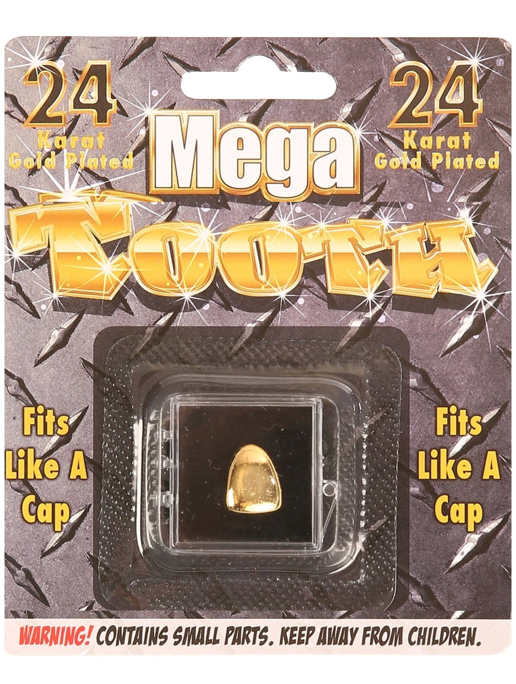 14k Gold Plated Single Cap Grillz One Canine Tooth Plain Grill Top ...