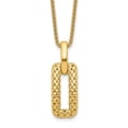 14k Gold Polished and Textured Fancy Necklace - Walmart.com