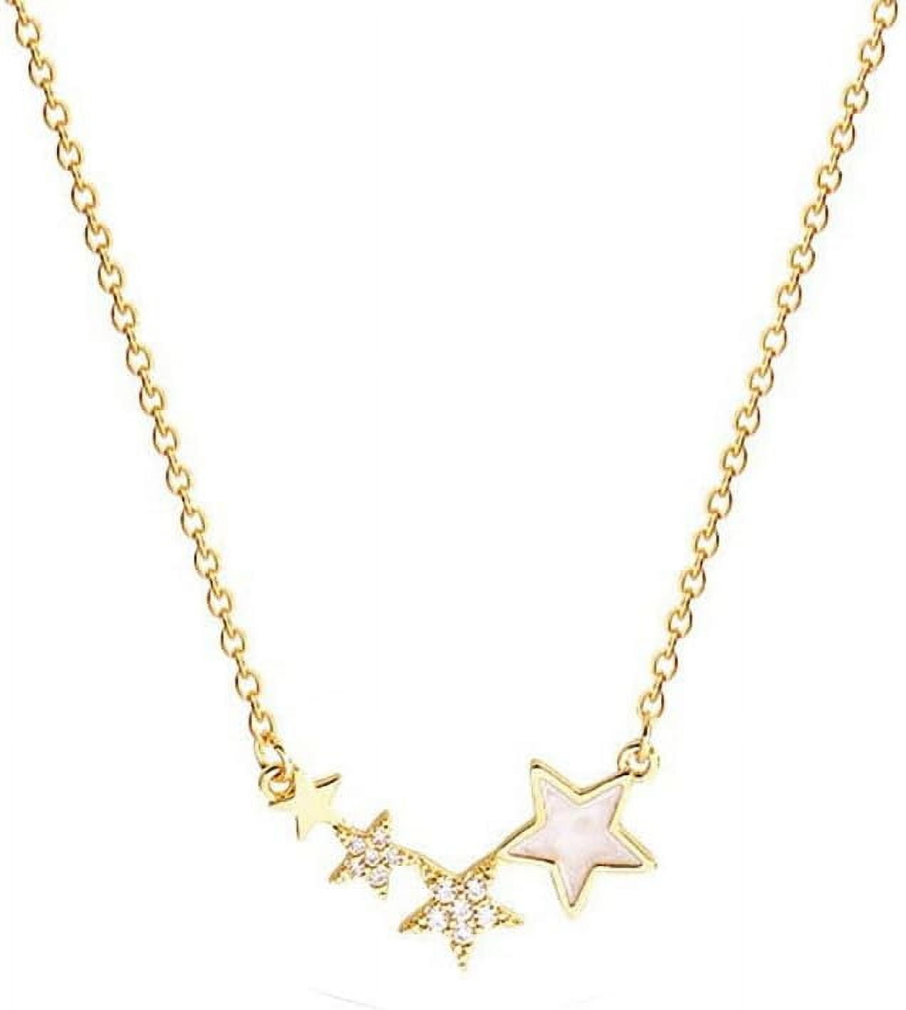 14k Gold/Silver Plated Exquisite Little Star Pendant Necklace for Women ...