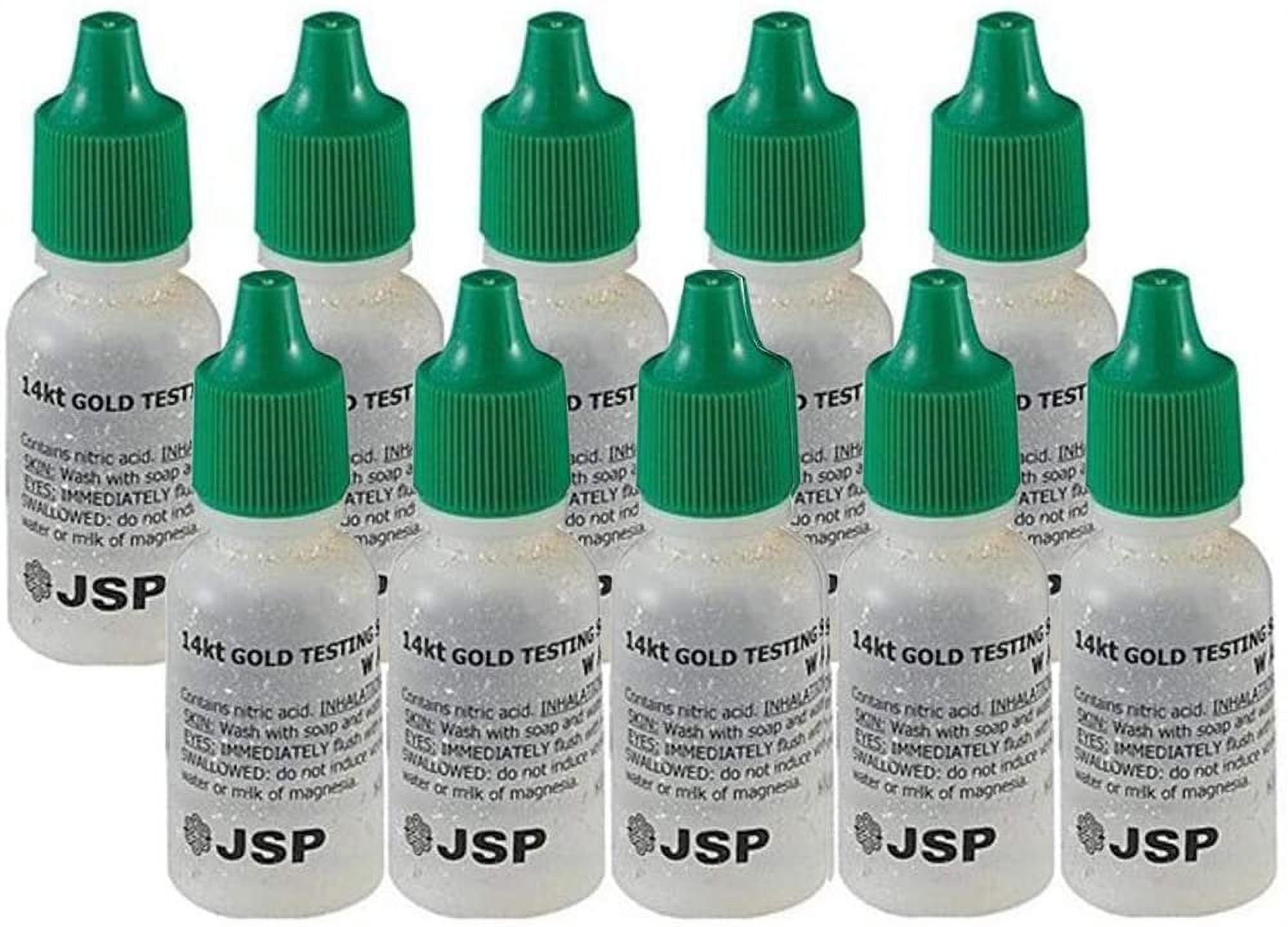 14k Gold Testing Acid Solution, 10 Portable and Durable Bottles ...
