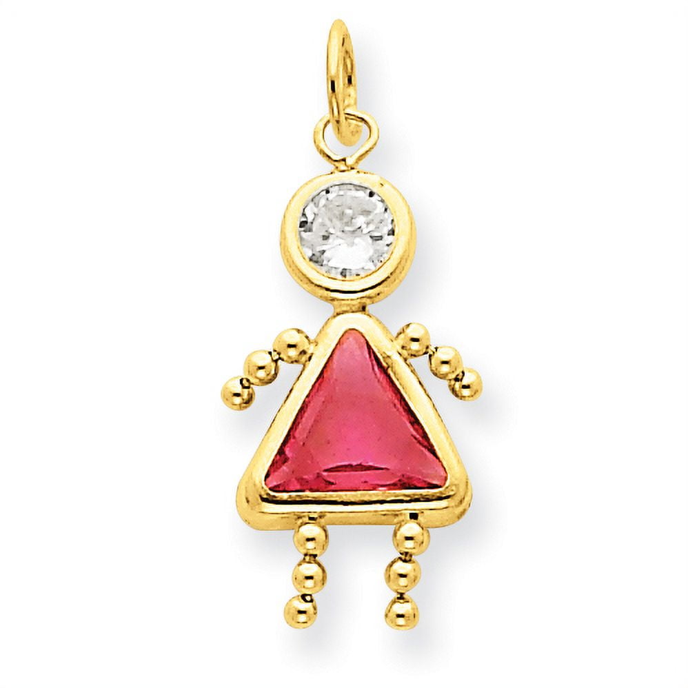 14k October Girl Birthstone Charm - Walmart.com