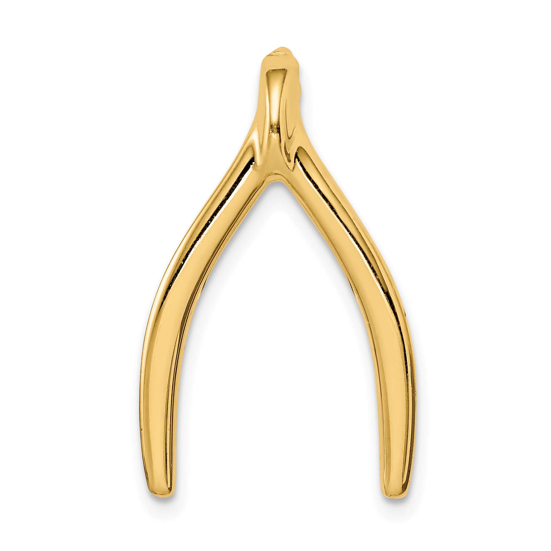 14k Polished Wishbone Chain Slide K5929 - Walmart.com