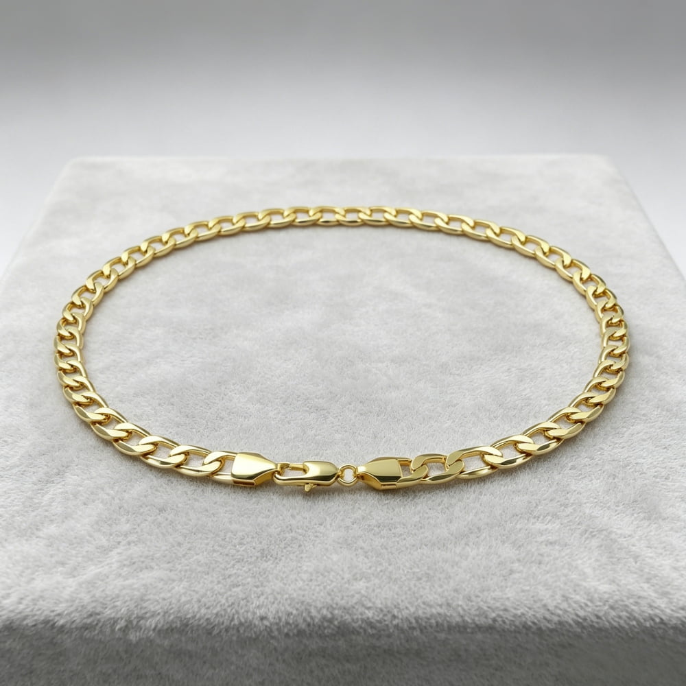 14k Real Solid Yellow Gold Cuban Curb Link 6mm Chain Necklace (24 ...