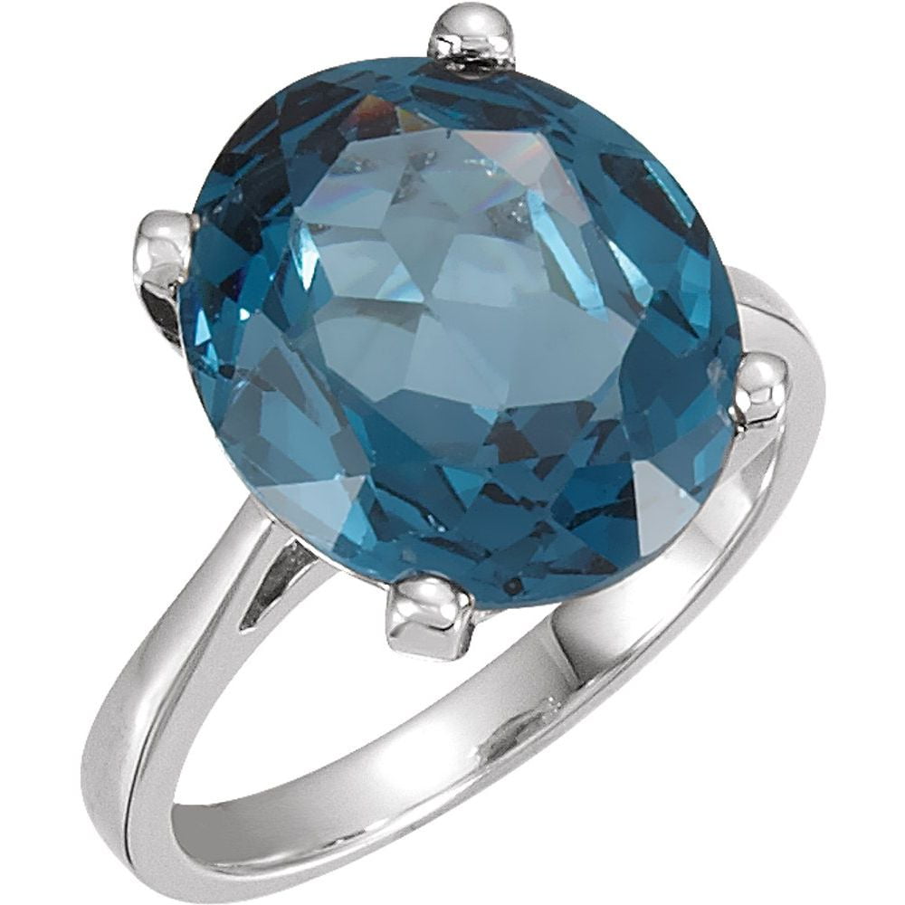 14k Rose Gold 9x7mm Oval Shape Solitaire Fashion Ring Fine Jewelry For Women Gifts For Her ...