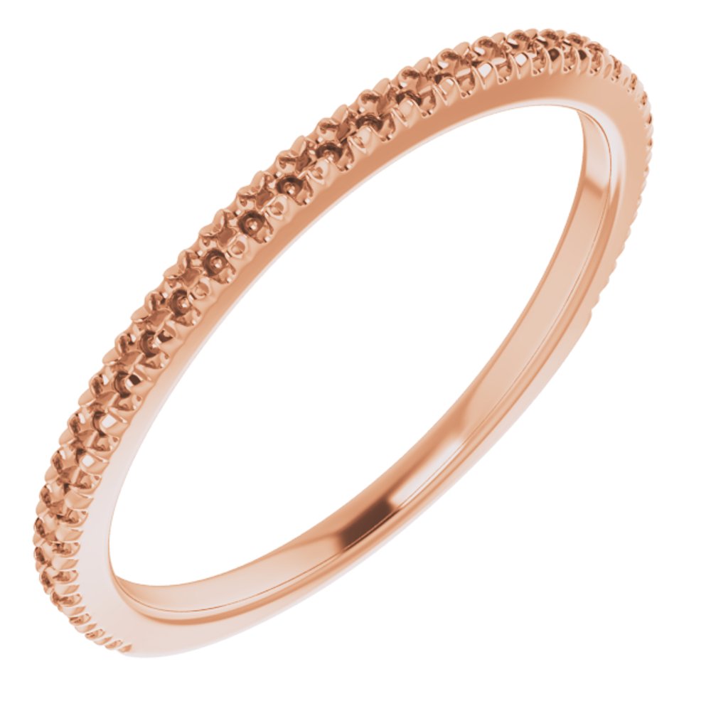 14k Rose Gold Matching Bridal Wedding Engagement Anniversary Band Ring ...